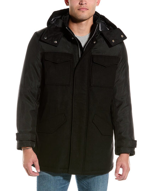 Armani Exchange Caban Wool-blend Coat | ShopSimon