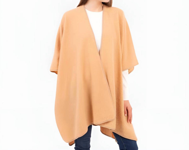 Judson & Company Teddy Bear Sherpa Kimono In Tan | ShopSimon