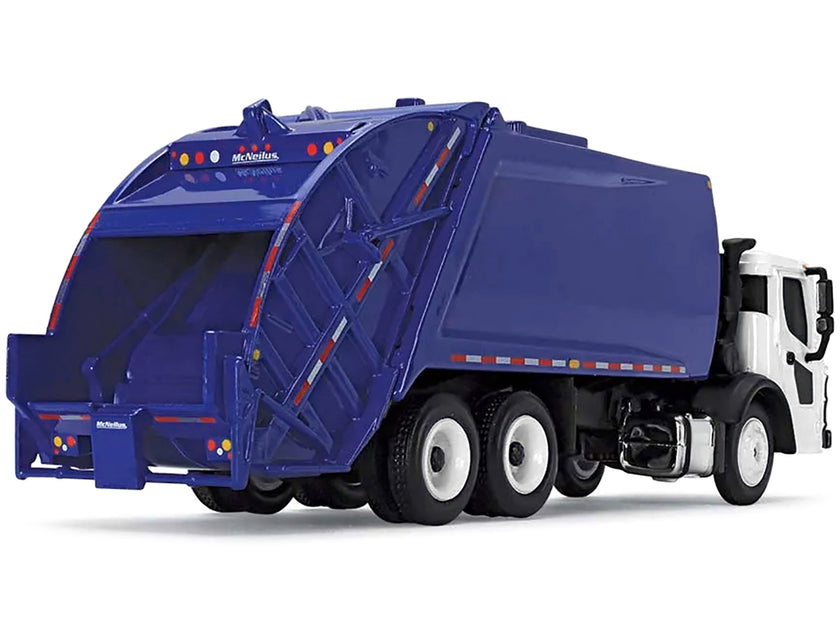 First Gear Mack Lr With Mcneilus Rear Load Refuse Body Blue And White 1 ...