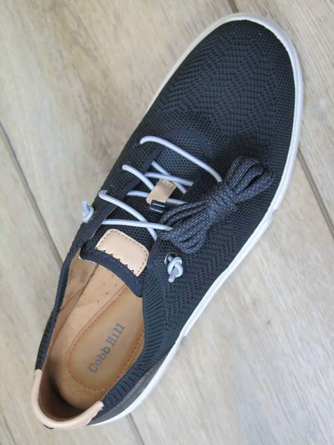 ROCKPORT Women Juna Bungee Sneaker In Black | ShopSimon