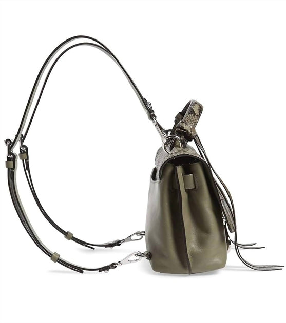 REBECCA MINKOFF Stella Medium Convertible Backpack In Thyme | ShopSimon
