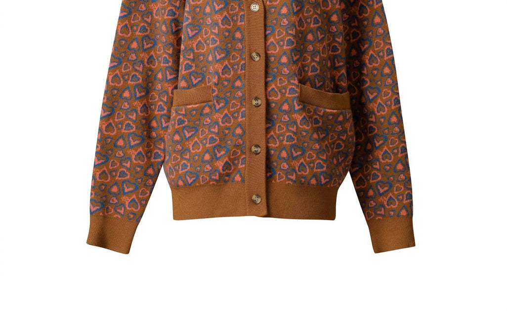 EMILY LOVELOCK Carmen Cardigan In Nutshell | ShopSimon