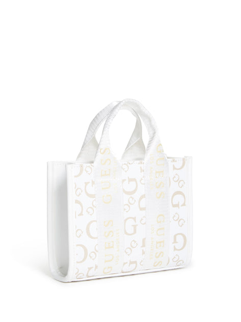 Guess Factory Logo-Tape Logo Mini Tote Crossbody | ShopSimon