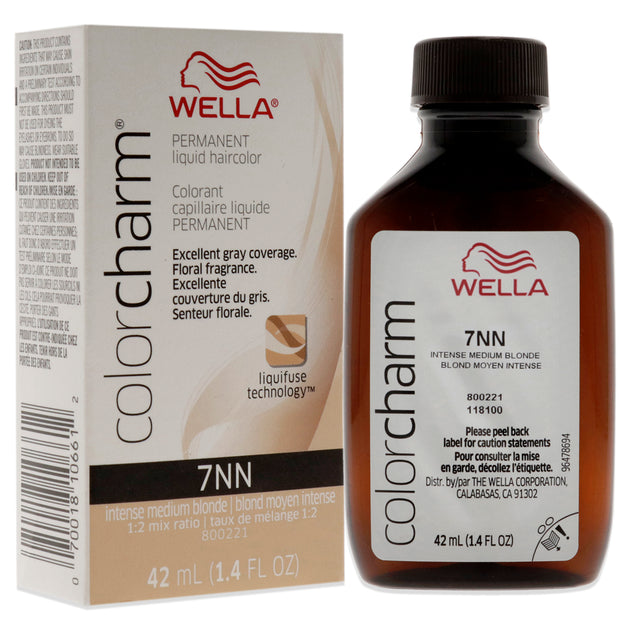 Wella Color Charm Permanent Liquid Haircolor - 7nn Intense Medium ...