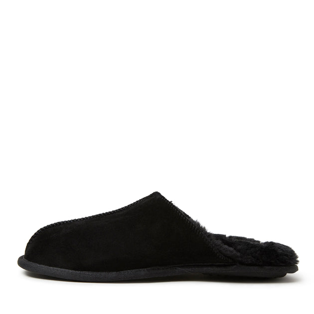 Dearfoams Men's Bradford Genuine Suede Closed Toe Scuff | ShopSimon