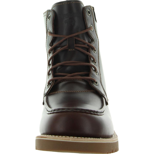 Super Lamb Mens Leather Fleece Lined Combat & Lace-up Boots | ShopSimon