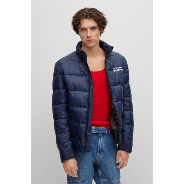 HUGO Slim-fit puffer jacket with split logo | ShopSimon
