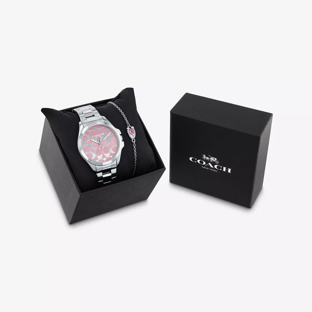 Coach Outlet Libby Watch Gift Set, 37 Mm | ShopSimon