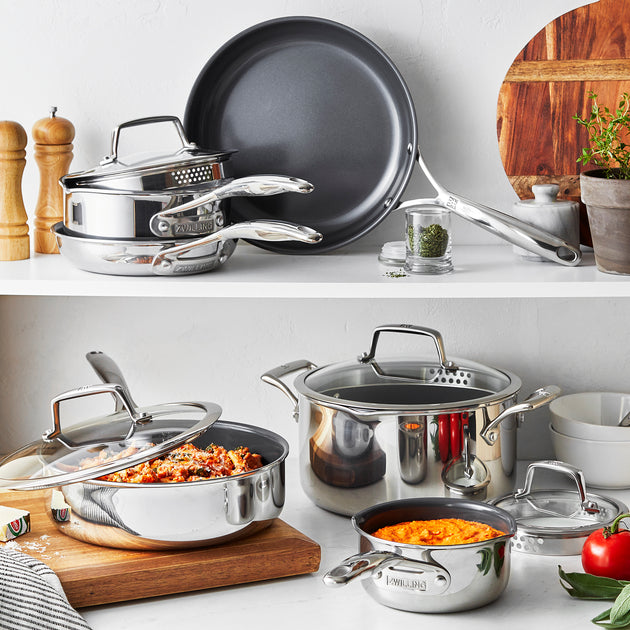 ZWILLING Energy Plus 10-pc Stainless Steel Ceramic Nonstick Cookware ...