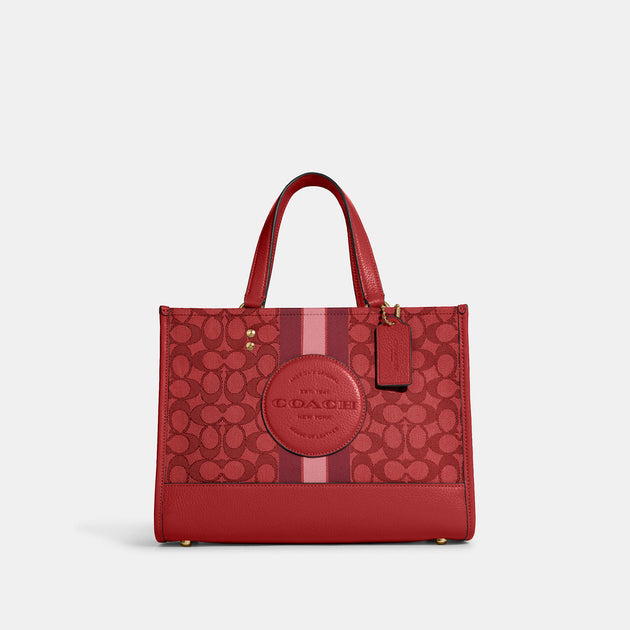 Coach Outlet Dempsey Carryall In Signature Jacquard With Stripe And ...