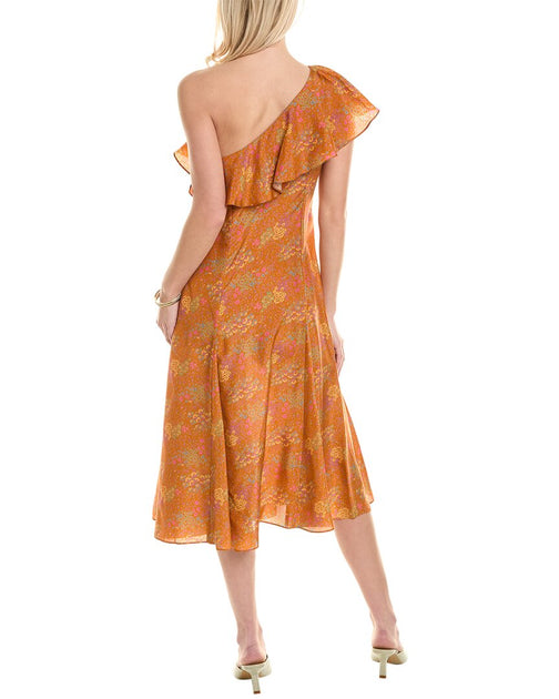 Rebecca Taylor Isabelle Silk Midi Dress | ShopSimon