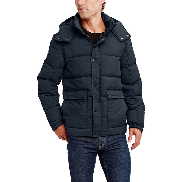 HFX Halifax HFX Men's Puffer Jacket with Hood, Water and Wind Resistant ...