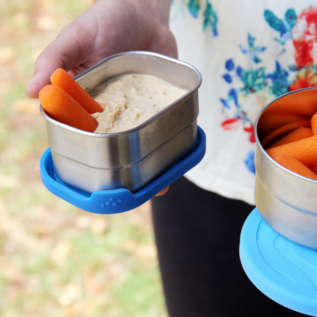 ECOlunchbox Blue Water Bento Splash Pod Food Storage Snack Container ...