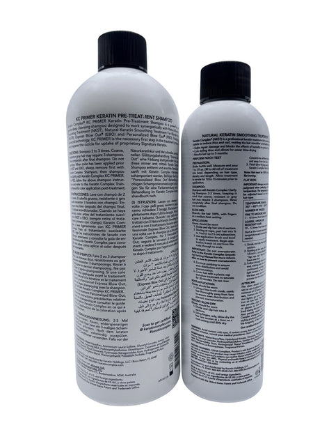 Keratin Complex Kc Primer 16 Oz & Nkst Natural Keratin Smoothing ...