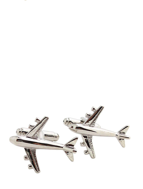 Stephen Oliver Silver Detailed Jet Cufflinks | ShopSimon