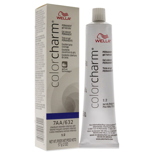 Wella Color Charm Permanent Hair Color Gel - 632 7aa Medium Ash Blonde ...