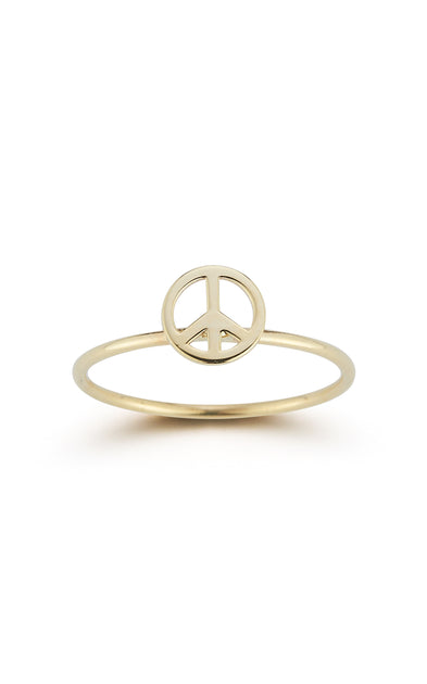 Ember Fine Jewelry 14K Gold Peace Ring | ShopSimon