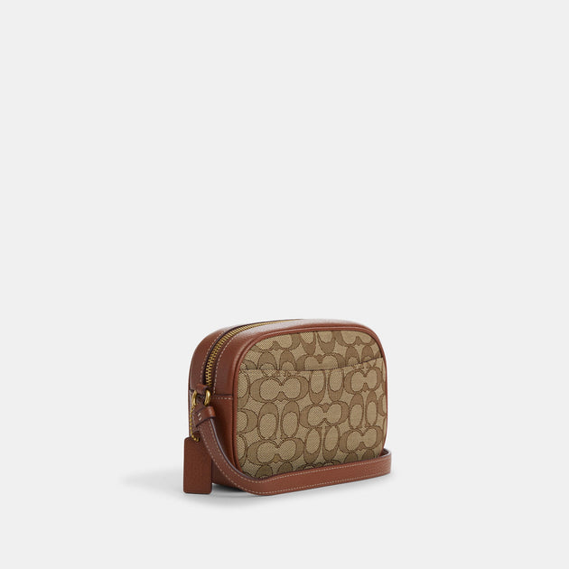 Coach Outlet Disney X Coach Mini Jamie Camera Bag In Signature Jacquard ...