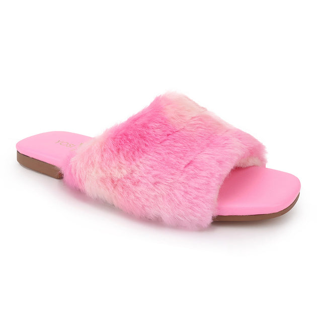 Yosi Samra Miss Nora Slide in Pink Multi - Kids | ShopSimon