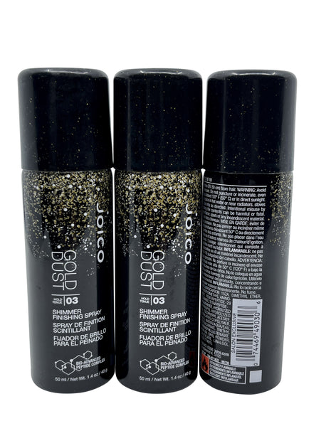 Joico Gold Dust Shimmer Finishing Spray Hold Level 3 1.4 Oz Set Of 3 ...