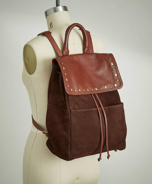 Sundance Simplicity Embellished Backpack in Chocolate | ShopSimon