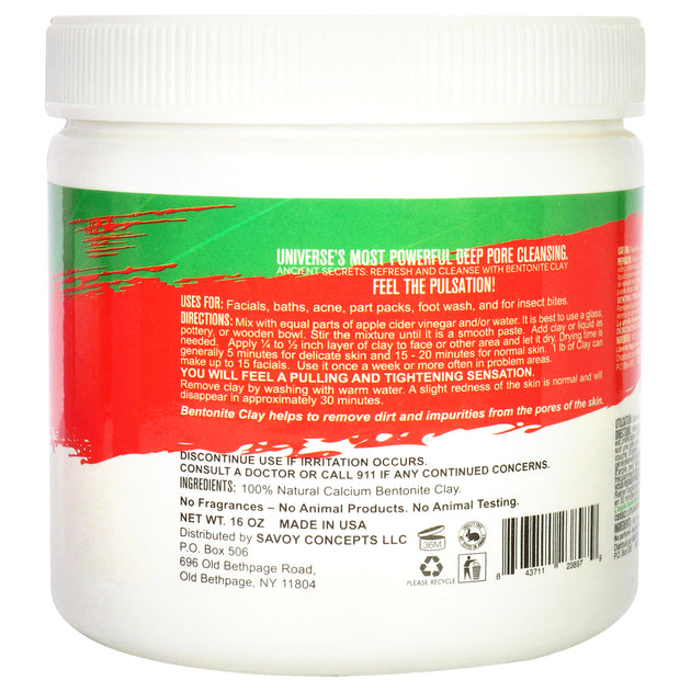 Mayan Magic Mud Powerful Deep Pore Cleansing Clay By For Unisex - 16 Oz ...