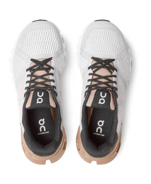 On Women'S Cloudflyer 3 Running Shoes in Glacier/Rosebrown | ShopSimon