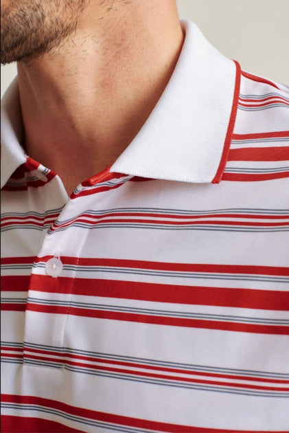 Bonobos Tour Polo in Alston Stripe V2 | ShopSimon