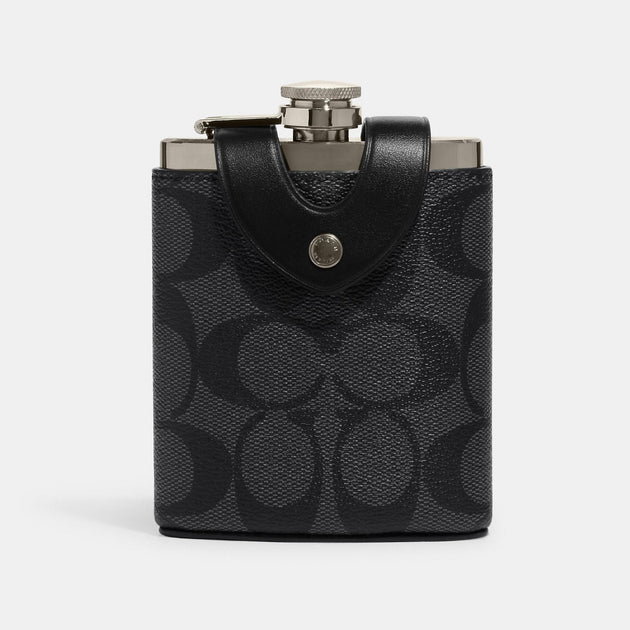 Coach Outlet Flask In Signature Canvas | ShopSimon