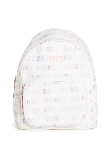 Guess Factory Allover Logo Nylon Backpack | ShopSimon
