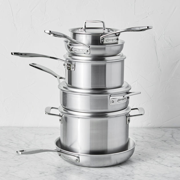 Demeyere Essential 5-ply Stainless Steel Cookware Set | ShopSimon