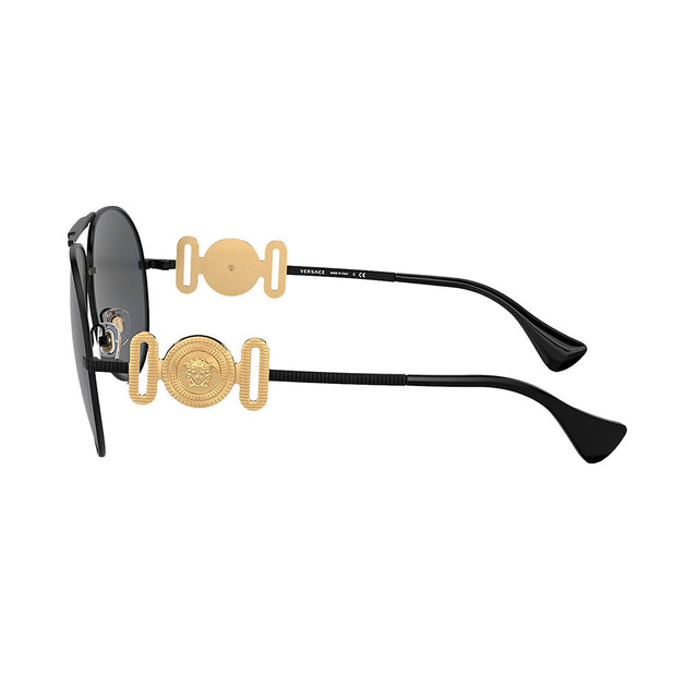 Versace Ve 2249 126187 Unisex Aviator Sunglasses | ShopSimon