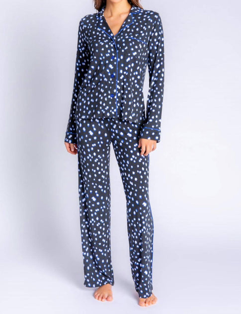 Pj Salvage Spot The Dot Pj Set in Black | ShopSimon