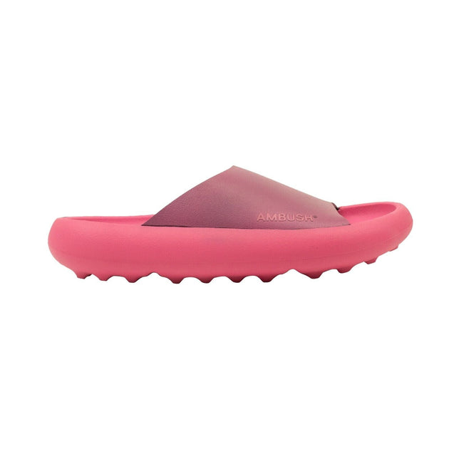 Ambush Pink Rubber Logo Slides | ShopSimon