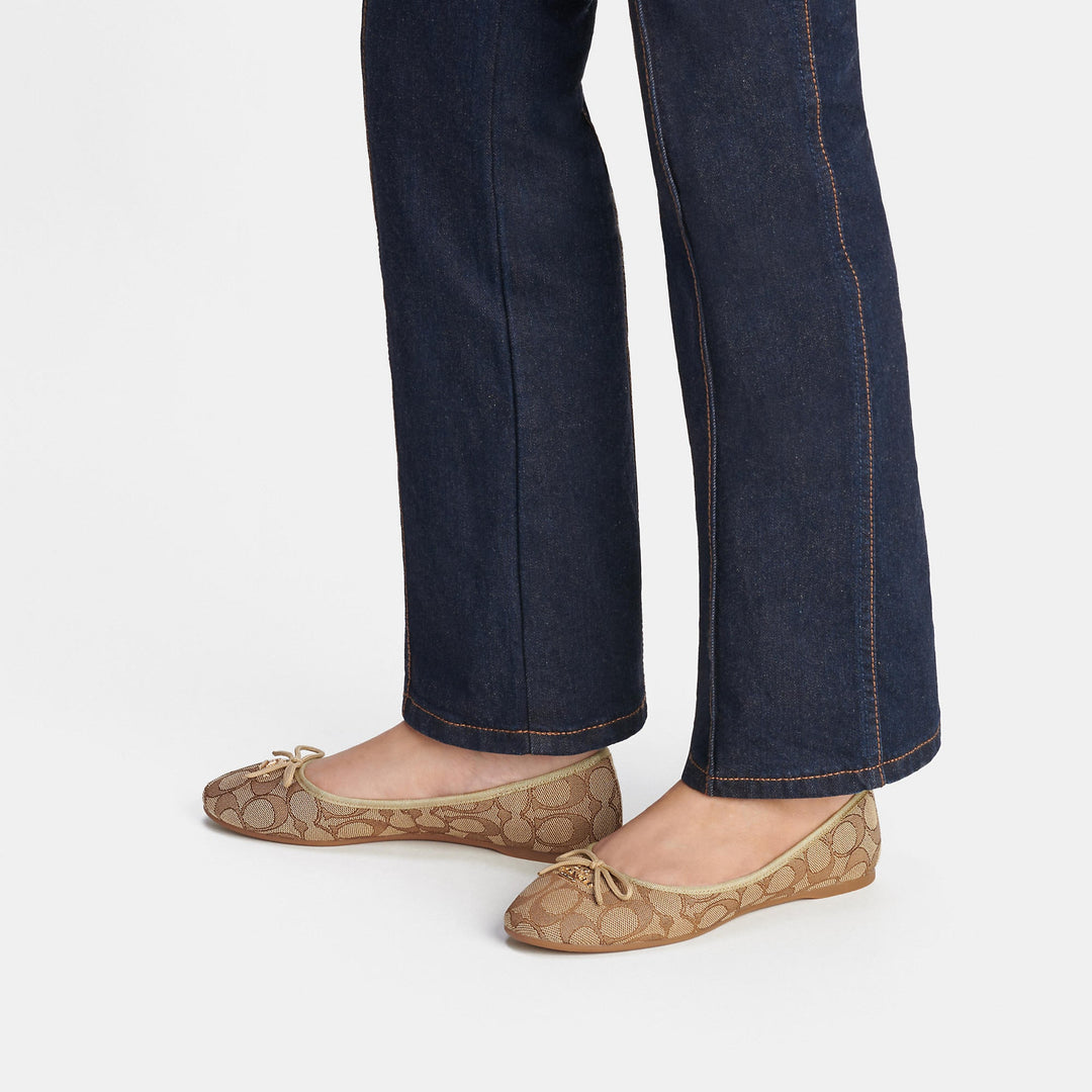 Coach Outlet Alina Ballet In Signature Jacquard | ShopSimon Coach Outlet Alina Ballet In Signature Jacquard | ShopSimon