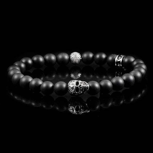 Crucible Jewelry Crucible Los Angeles Single Skull Stretch Bracelet ...