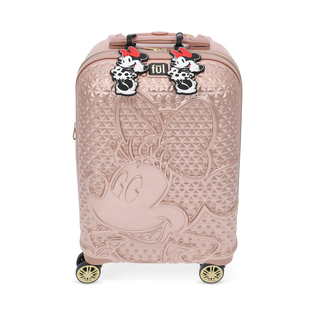 Disney Ful DISNEY MINNIE MOUSE TEXTURE 22.5" SPINNER LUGGAGE WITH 2 ID ...