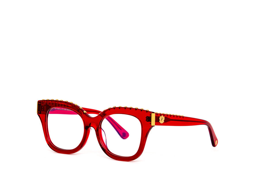 FUBU Frames Chelsea Red Butterfly Blue Light Eyeglasses | ShopSimon