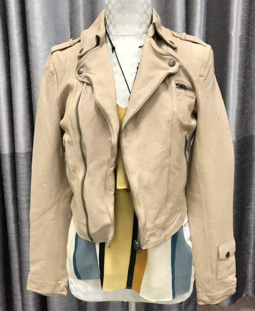 jakett Josey Washed Leather In Almond | ShopSimon