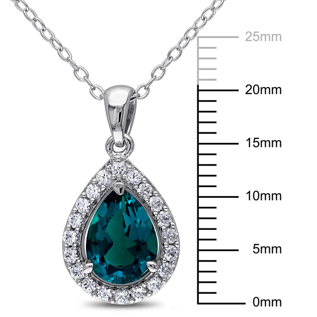 Mimi & Max Women's 1 1/2ct Tgw Created Emerald And Created White ...