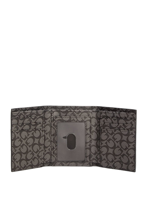 Guess Factory Logo Print Trifold Wallet | ShopSimon
