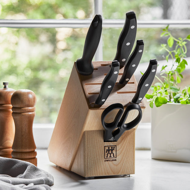 ZWILLING Twin Signature 7-pc, Knife Block Set | ShopSimon