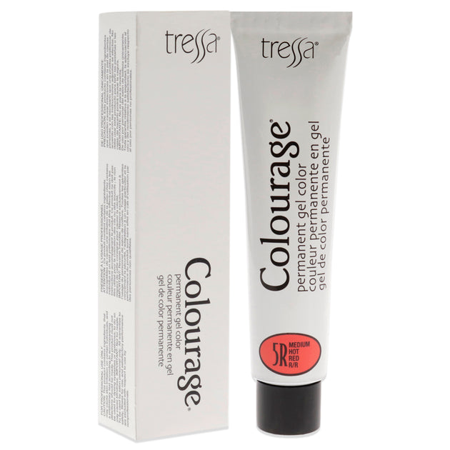 Tressa Colourage Permanent Gel Color - 5r Medium Hot Red By For Unisex ...