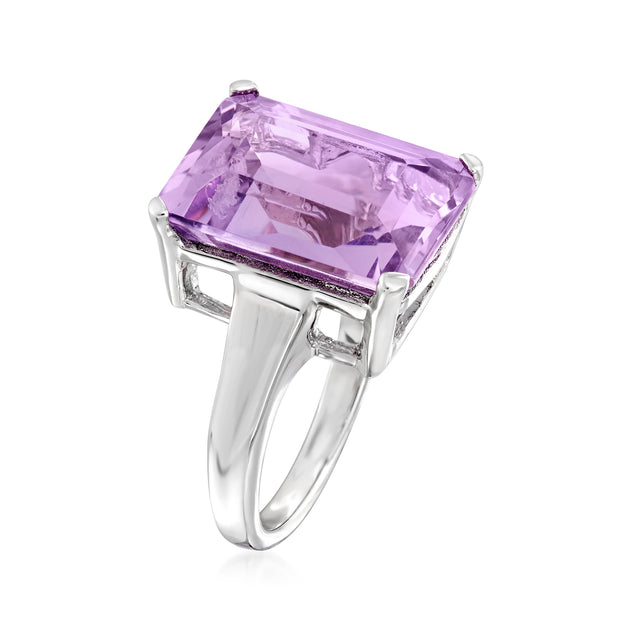 Ross-Simons Amethyst Ring In Sterling Silver | ShopSimon