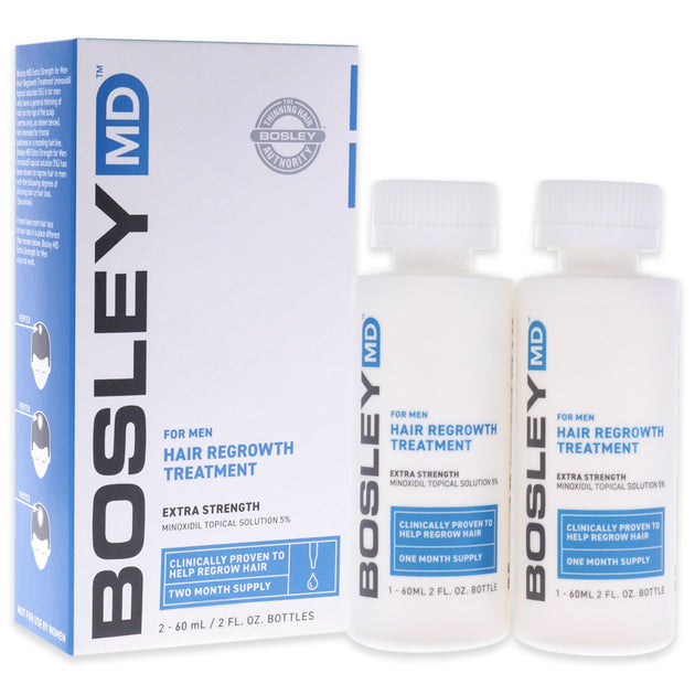 Bosley Hair Regrowth Treatment Extra Strength By For Men - 2 X 2 Oz ...