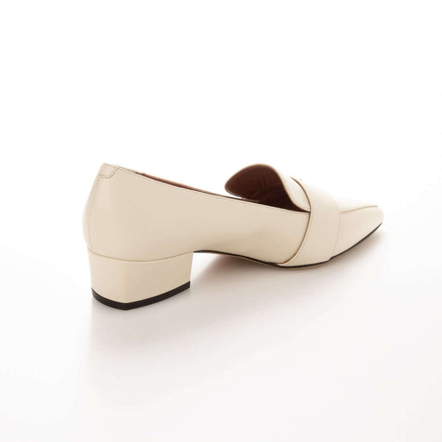 Bally Harumi Women's 6223783 Bone Calf Leather Buckled Mules | ShopSimon