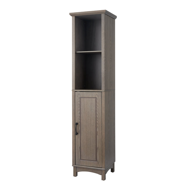 Teamson Home Russell Farmhouse Wooden Linen Tower Cabinet | ShopSimon