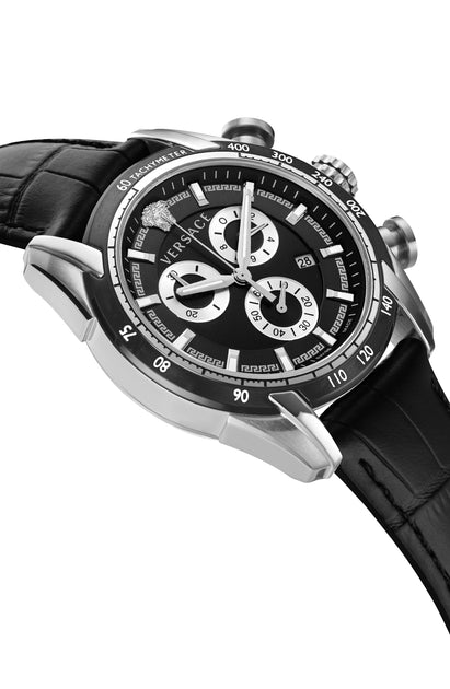 Versace Men's V-ray 44mm Quartz Watch | ShopSimon