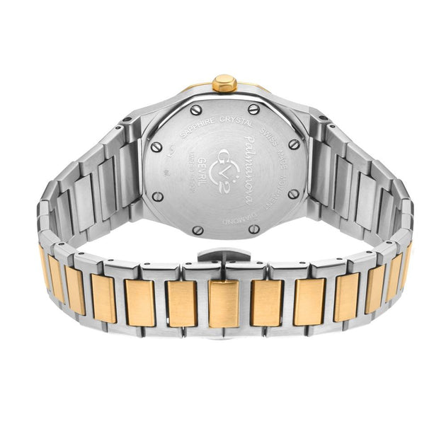 GV2 Palmanova Women's Watch Silver Dial Two Tone Yellow Gold Bracelet ...