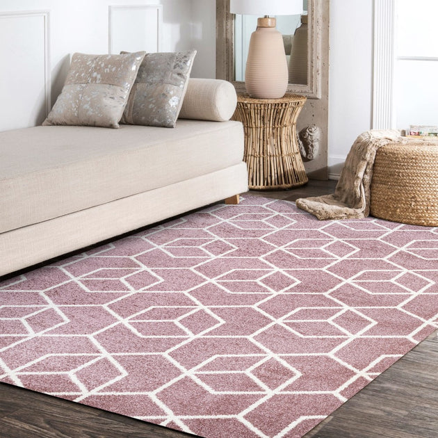 JONATHAN Y Tumbling Blocks Modern Geometric Area Rug | ShopSimon